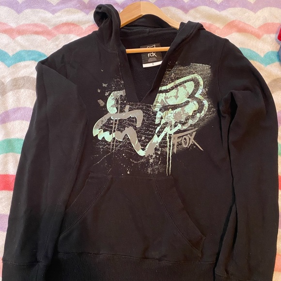 Fox | Sweaters | Womens Small Fox Racing V Neck Sweatshirt | Poshmark